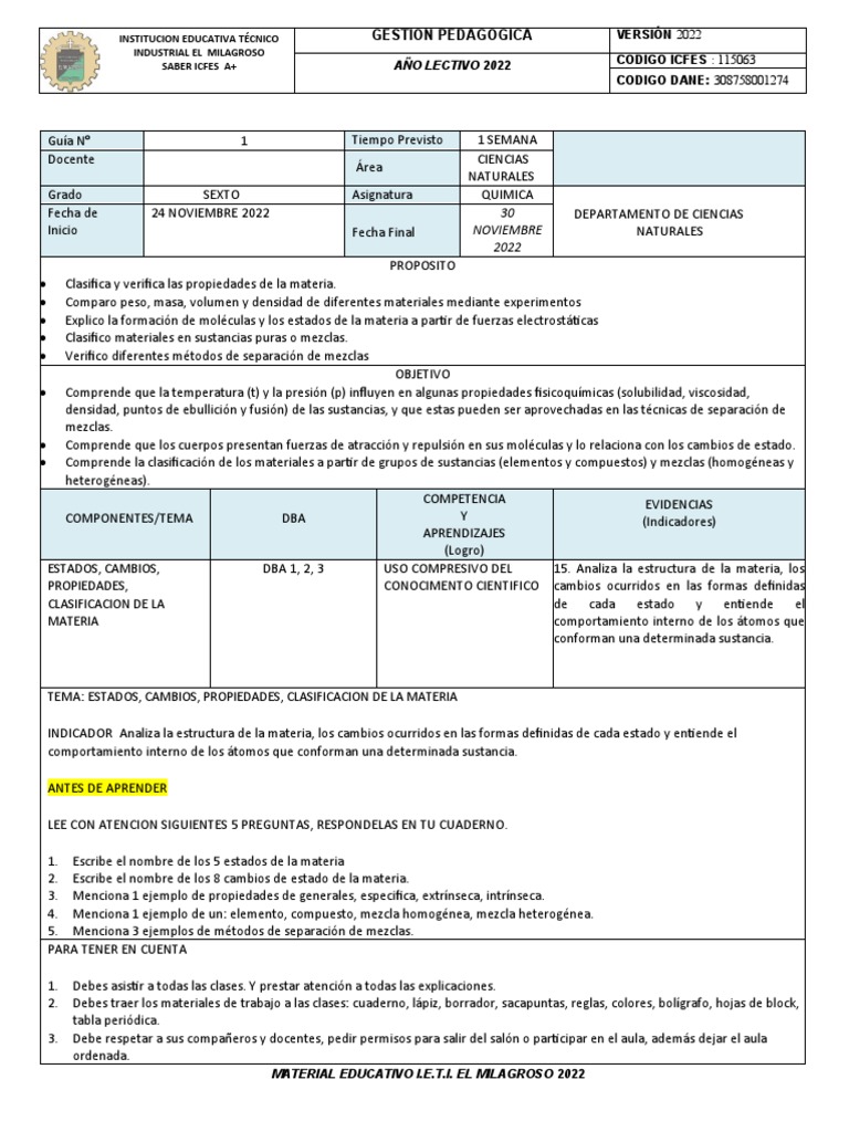 6 Quimica Nivelacion Pdf