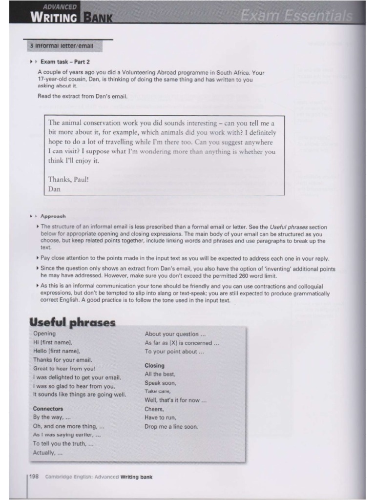 Informal Letter Email Sample - EE2 | PDF