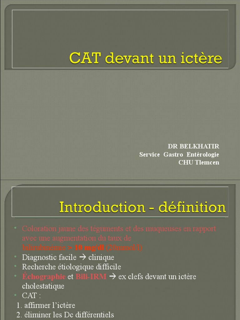 29 - Conduite Devant Un Ictère | PDF