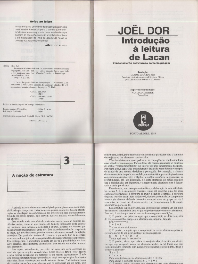 Joel Dor - O Inconsciente Estruturado Como Linguagem 22-35 | PDF
