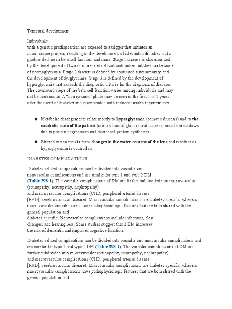 Type 1 Dm Pdf Hyperglycemia Diabetes
