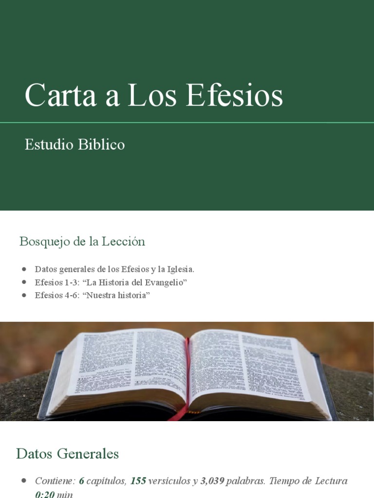 Estudio Biblico de La Carta A Los Efesios | PDF | Jesús | Pablo el apóstol