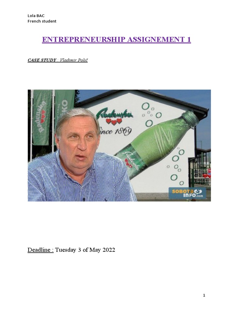 CASE STUDY Vladimir Polic | PDF