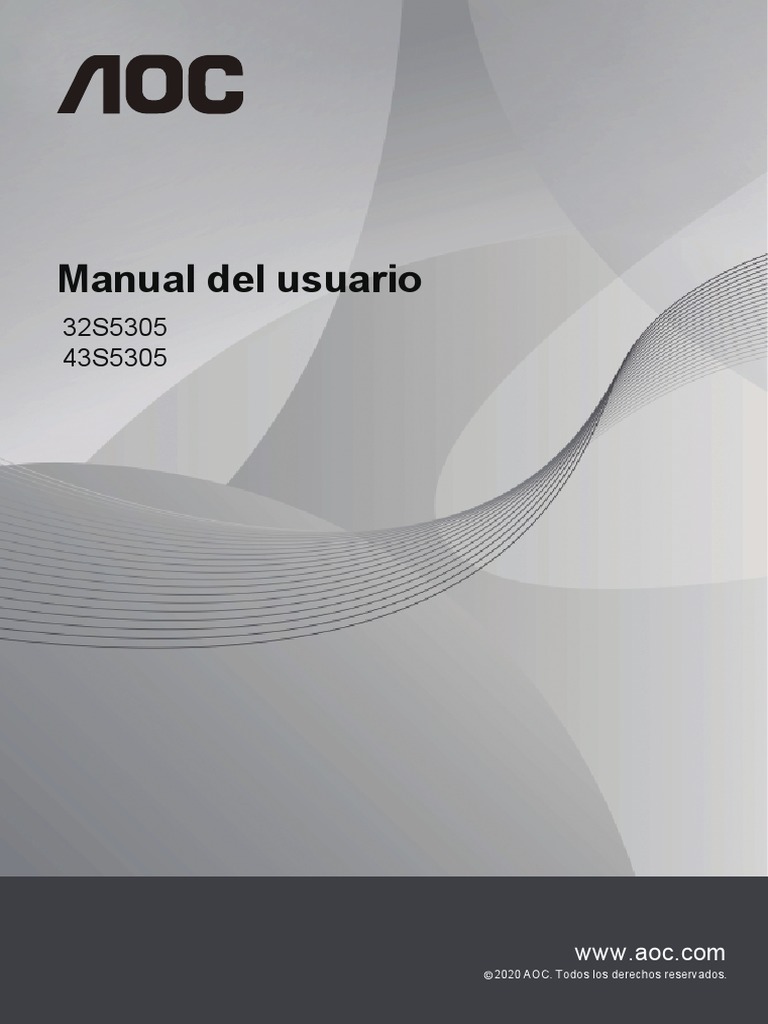 32S5305 Manual de Usuario | PDF | Televisión | Disco duro