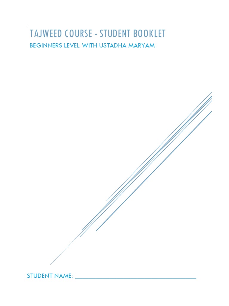 Tajweed Student Book COMPLETE | PDF