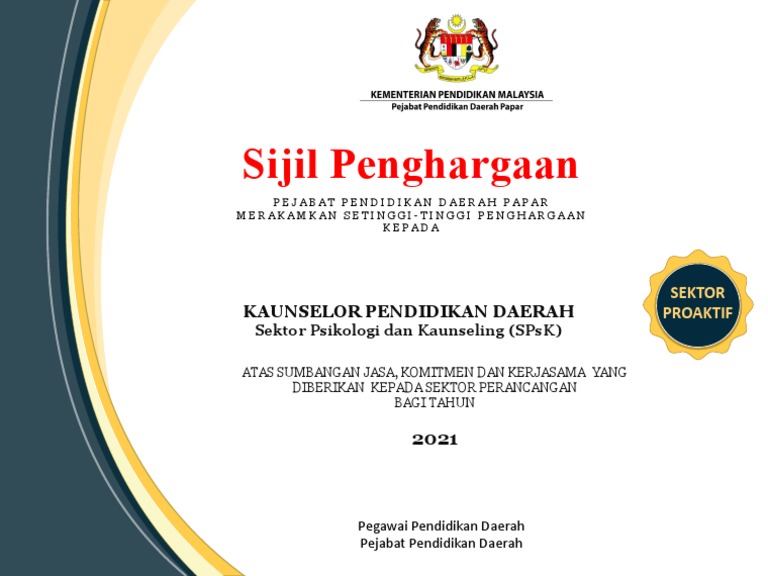 Tapak Sijil Penghargaan | PDF