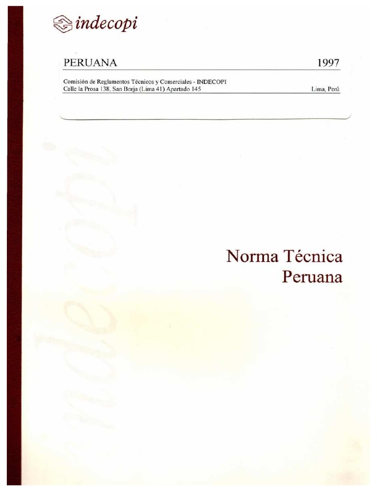 NTP 339111 1997 Tapas de Hormigon Concreto | PDF