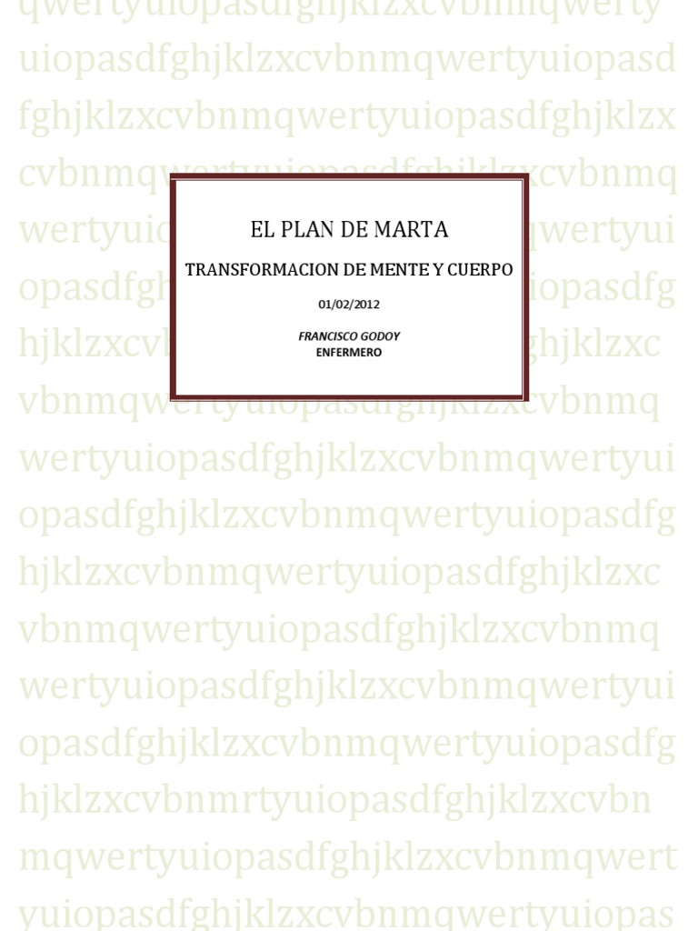 El Plan de Marta . | PDF | Gonadotropina coriónica humana | Obesidad