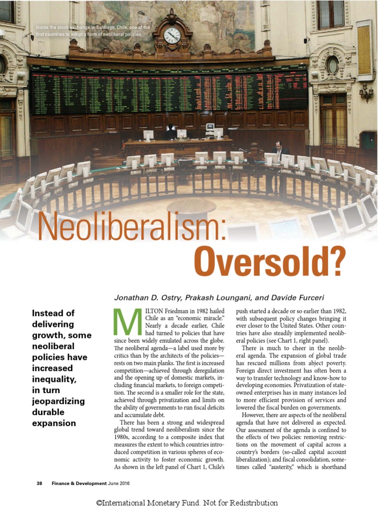 Neoliberalism:: Oversold? | PDF | Neoliberalism | Government Debt