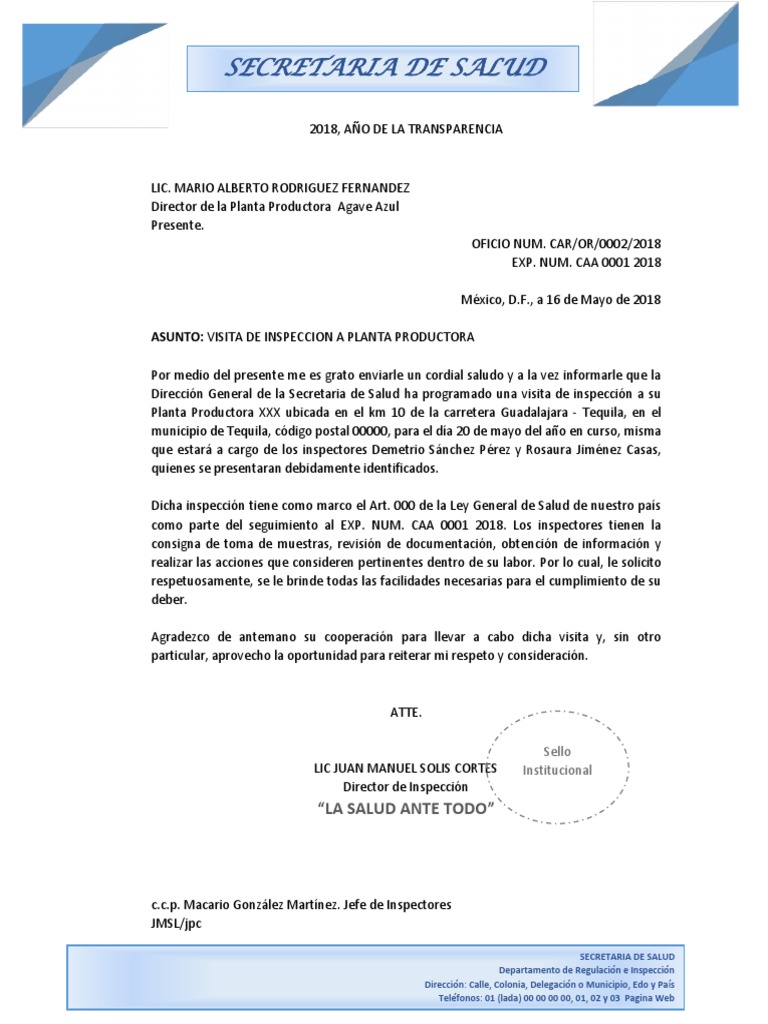 Oficio Plantilla | PDF