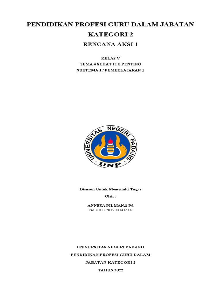 RPP Aksi 1 | PDF