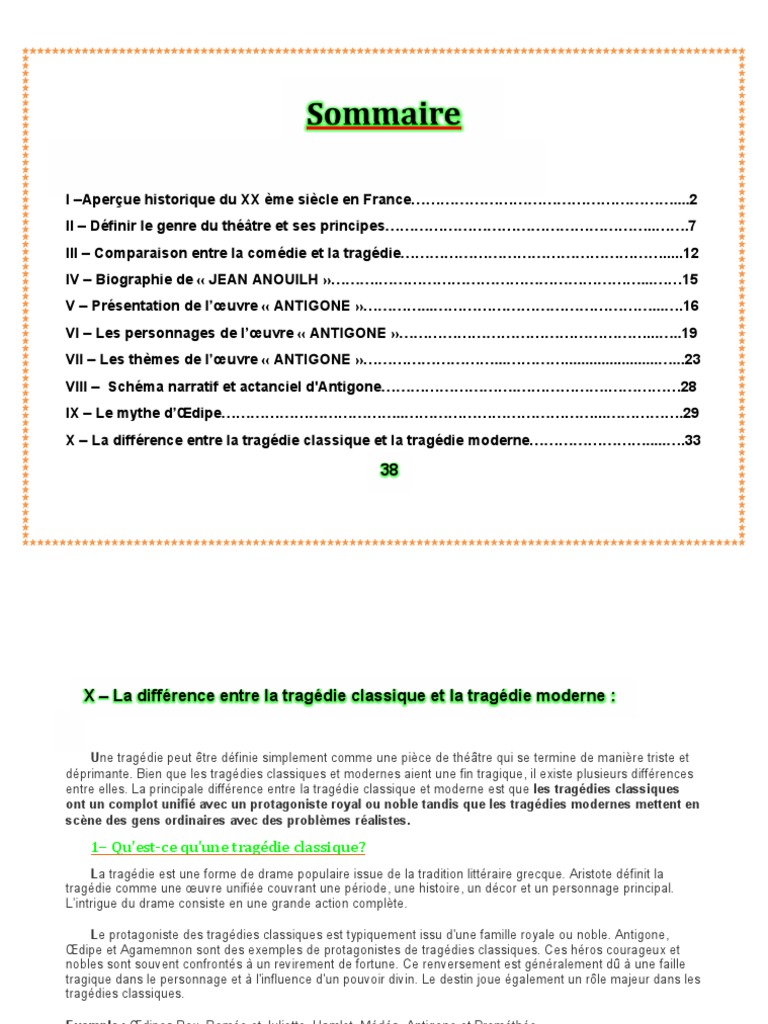 Antigone : Tragédie moderne expliquée | PDF | Histoire | Jeunes adultes
