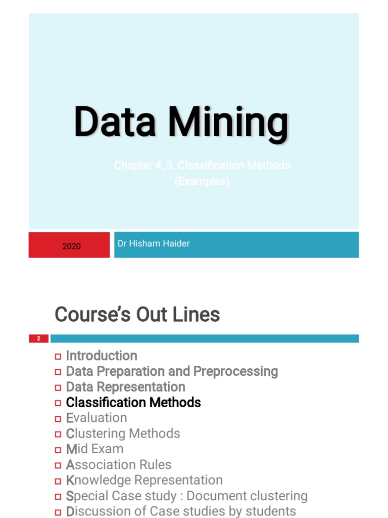 4 3DM - Classification-Methods | PDF | Teaching Methods & Materials