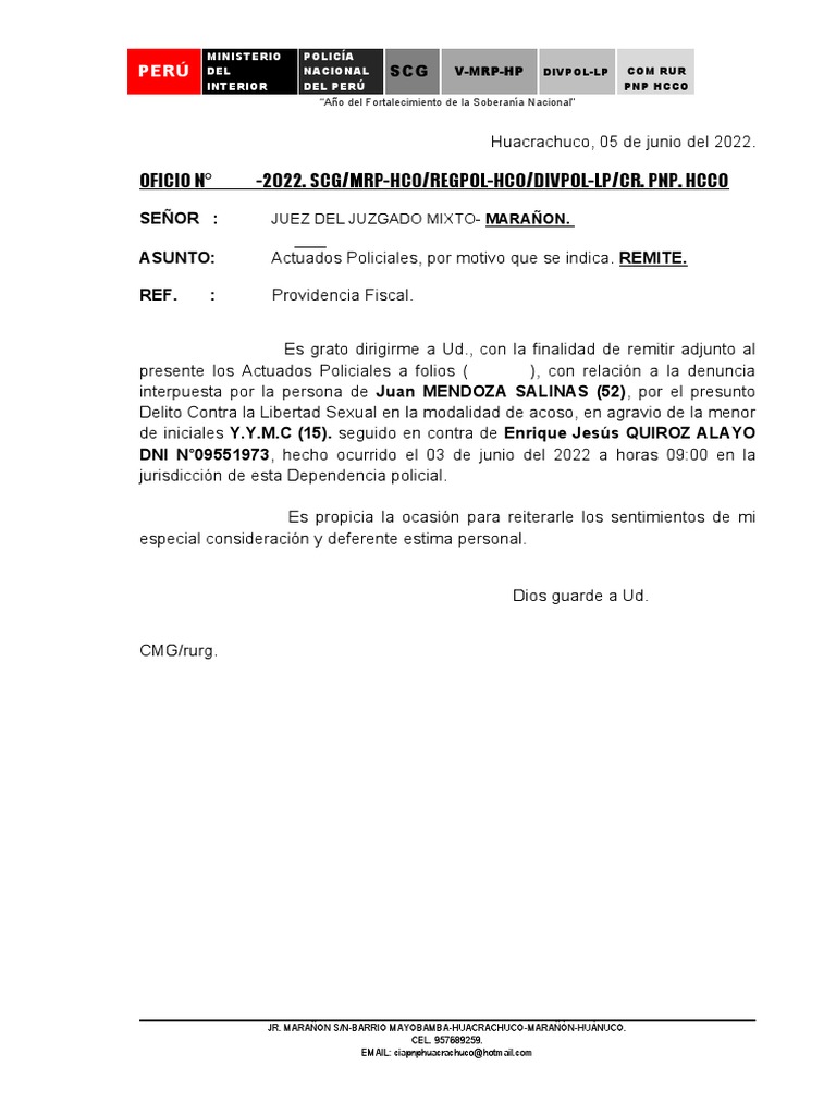 Oficio Juzgado | PDF