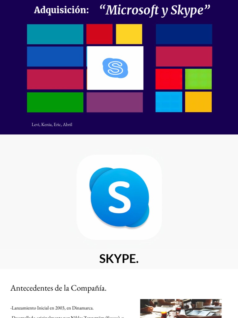 Proyecto Finanzas Corporativas - Fusiones y Adquisiciones, - Microsoft y Skype - . | PDF ...