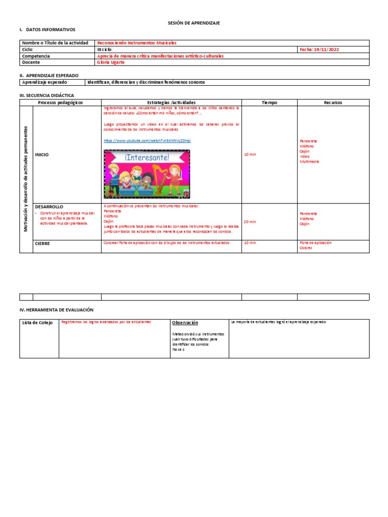 Sesión 1er y 2do Grado - Aprecia | PDF