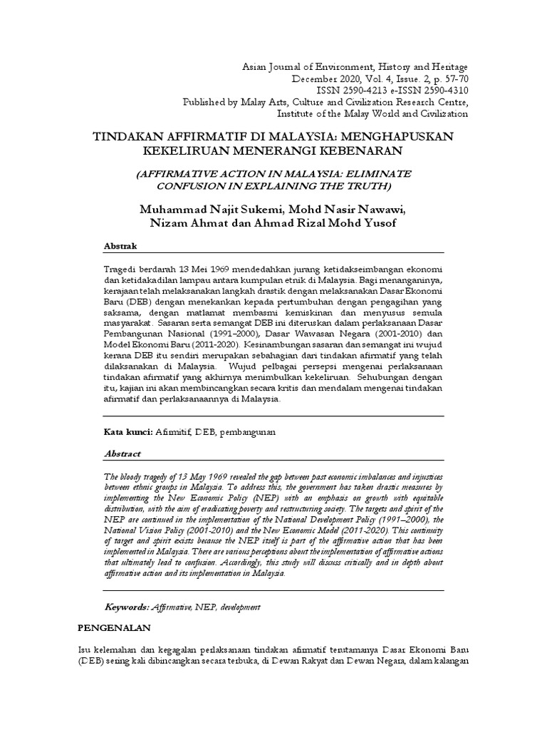 Dasar Afirmatif | PDF