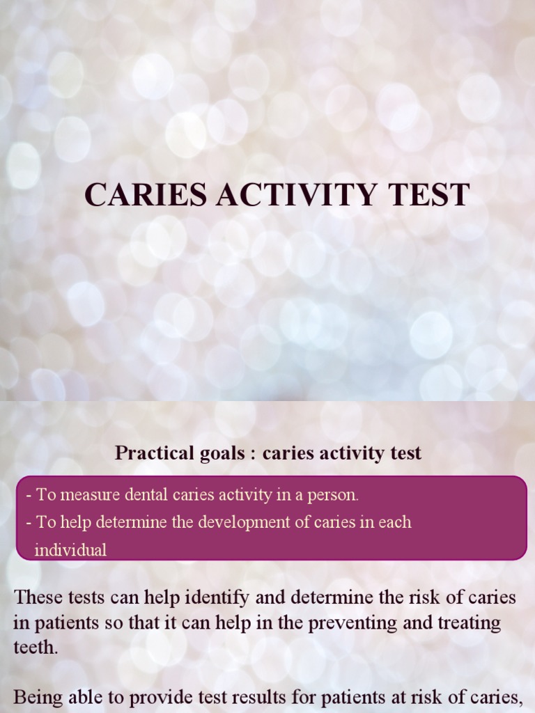 CARIES SUSCEPTIBILITY TEST (Ingg) | PDF