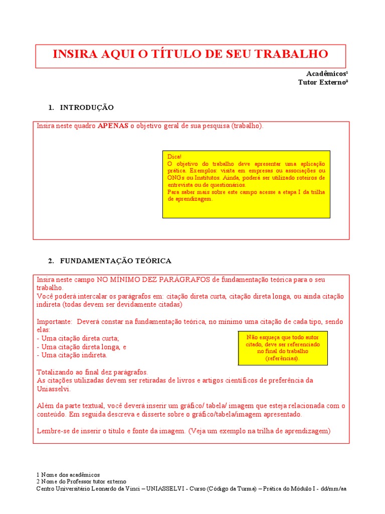 Modelo de Paper | PDF | Citação | Science
