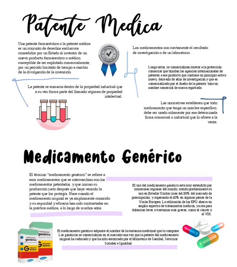 Medicamento Genérico-Patente Medica. | PDF | Patentar | Medicamentos ...