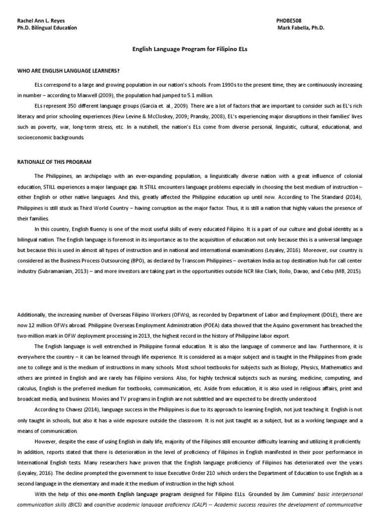 English Language Programs | PDF | Vocabulary | English Language