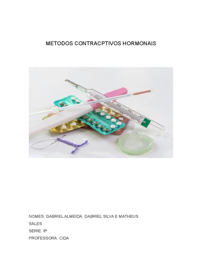 Métodos Contraceptivos Hormonais | PDF