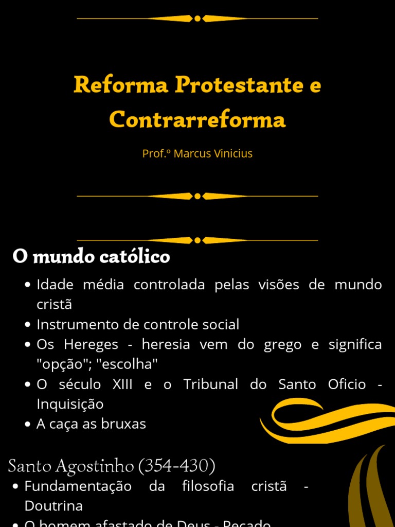 Reforma Protestante e Contrarreforma | PDF | Igreja católica ...