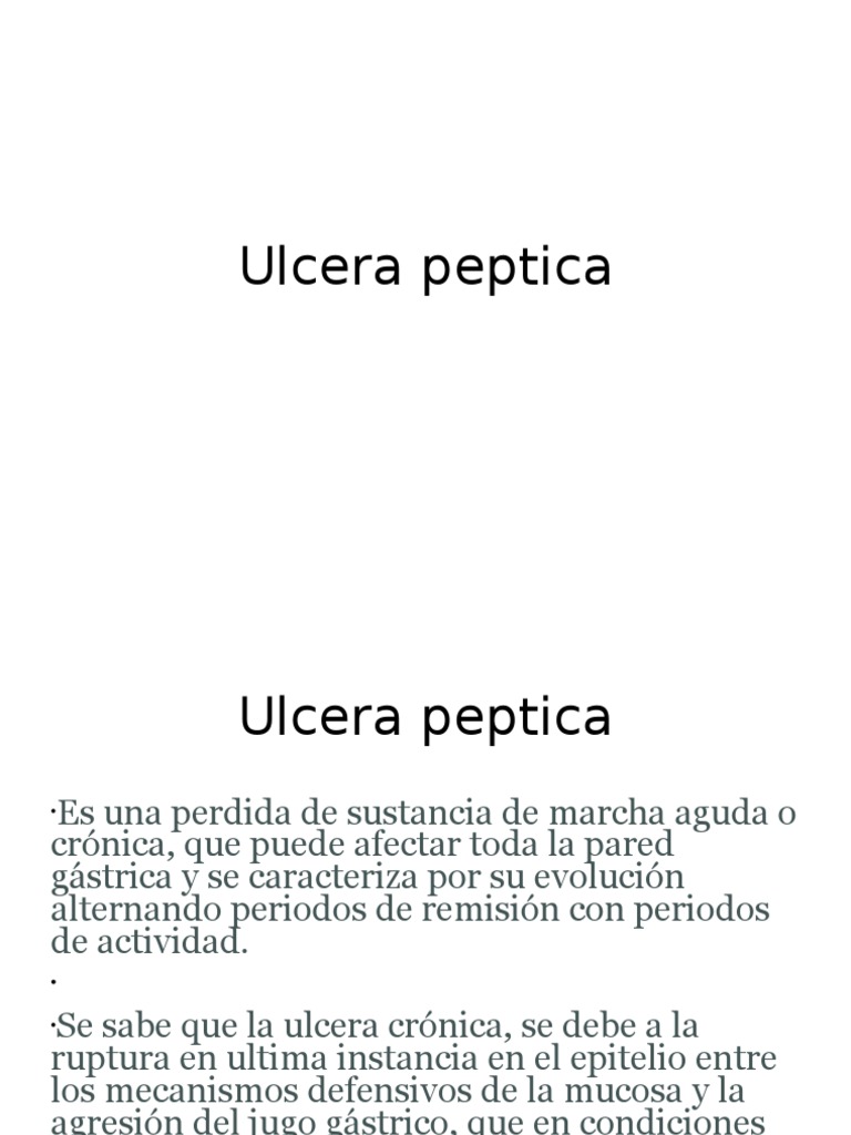 Tipos y Tratamientos de Úlceras Pépticas | PDF | Úlcera péptica | Rtt