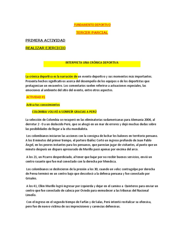 Trabajo Final Fundamento Deportivo Graciela Valdez | PDF Trabajo Final Fundamento Deportivo Graciela Valdez | PDF