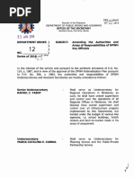 Series of 2025: SUBJECT: Authorities and Areas of Responsibilities of ...