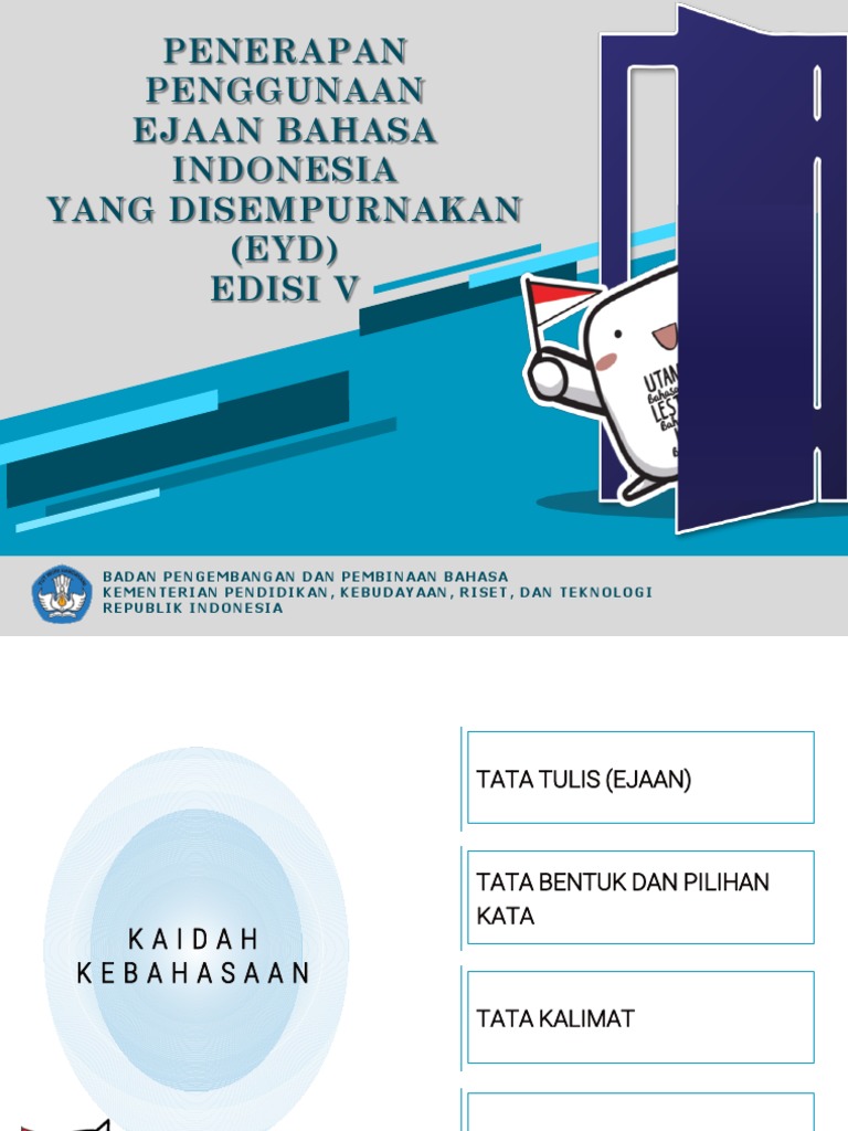 Sosialisasi EYD V - Penerapan Penggunaan EYD V Ok | PDF