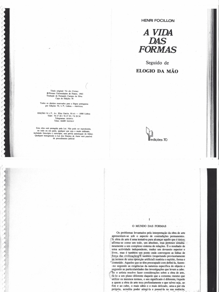 A Vida das Formas e Metamorfoses | PDF