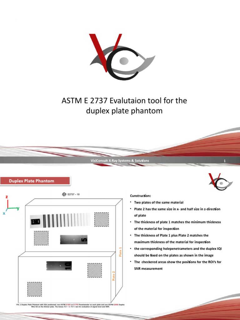 ASTM E2737 Duplex Plate Phantom Guide | PDF