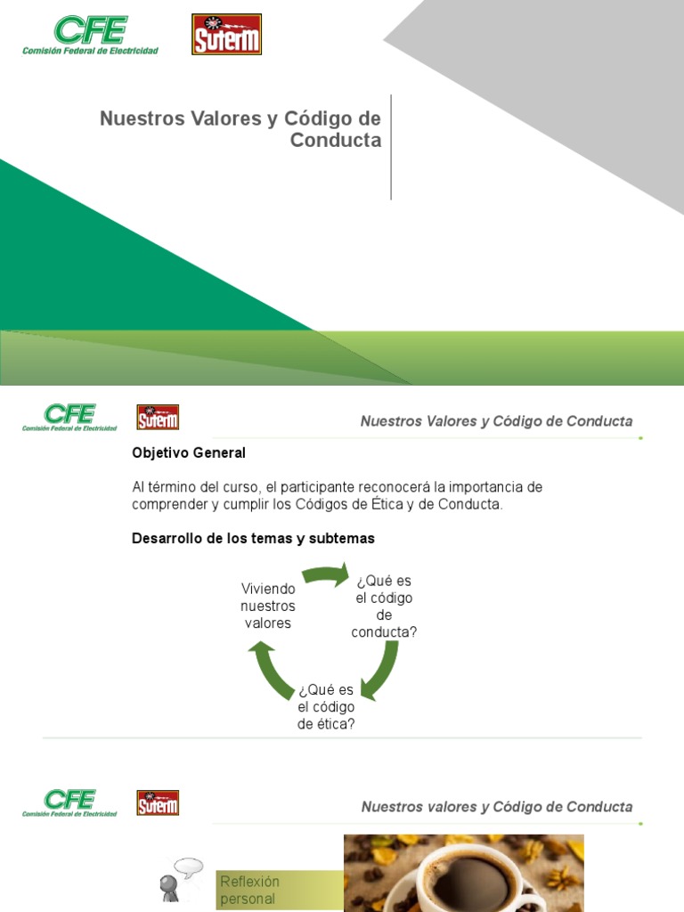 Nuestros Valores y Código de Conducta | PDF | Comportamiento | Etica ...