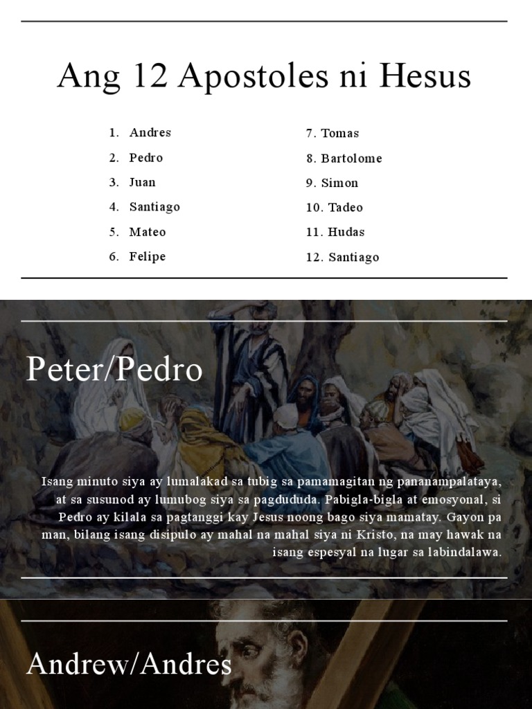 12 Apostles of Jesus | PDF