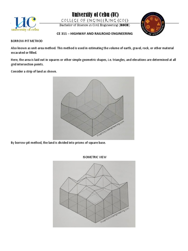 Borrow Pit Method | PDF