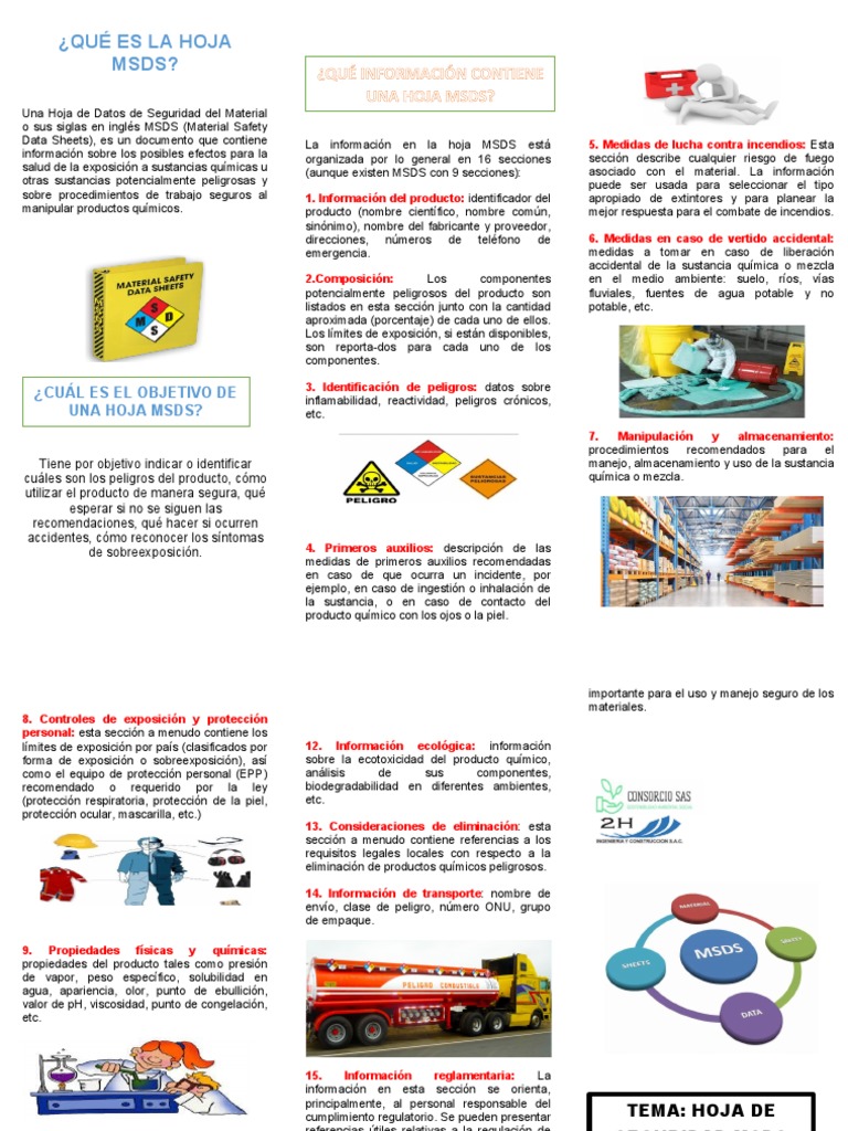Qué Es La MSDS | PDF | Agua | Agua potable