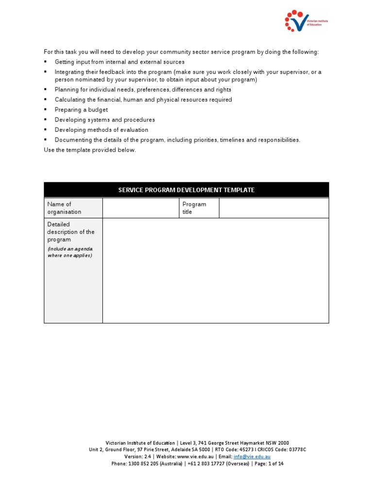 CHCCCS007 - ASSESSMENT TASK 3 of 5 (PROJECT) .v1.0 | PDF