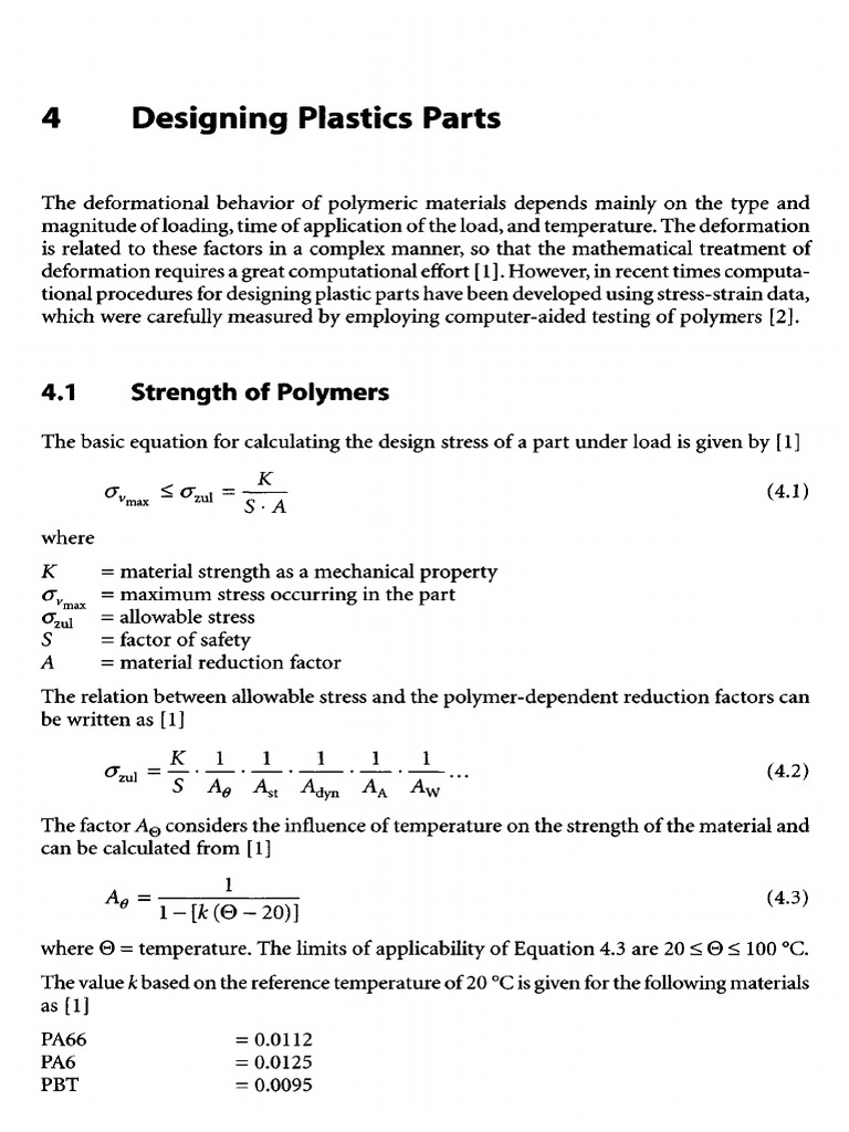Design Formulas For Plastics Engineers by Natti S. Rao, Gunter ...