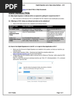 SEZ Online Manual-DSC Signing With Java Applet: V Ersion 1.0 | PDF ...