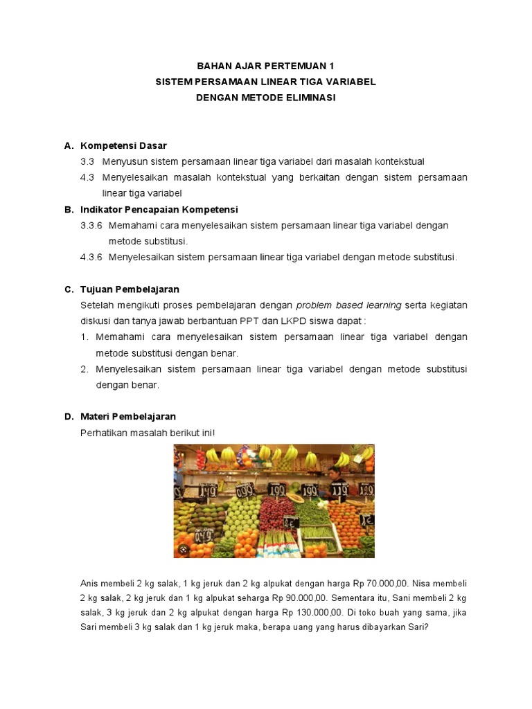 Bahan Ajar Pertemuan 1 | PDF