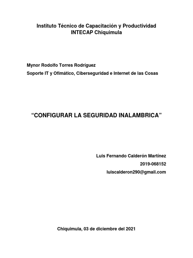 13 4 1 10 Packet Tracer Configure Wireless Security Pdf