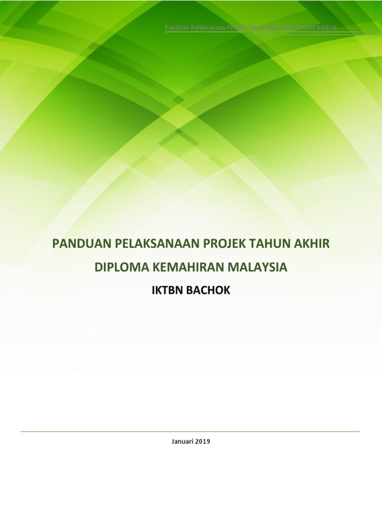 Panduan Pelaksanaan Projek Tahun Akhir | PDF