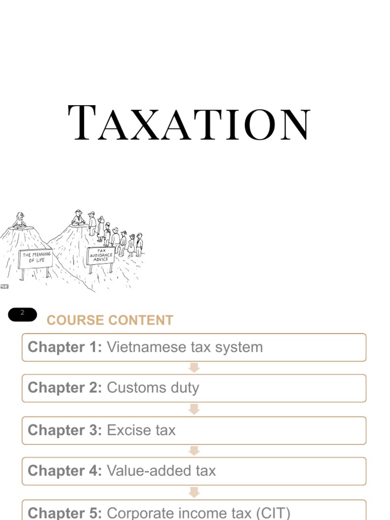 Taxation Chapter 3 Excise Tax | PDF