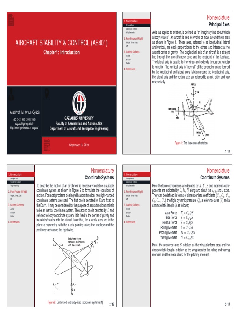Stability Notlar | PDF | Flight Control Surfaces | Airfoil
