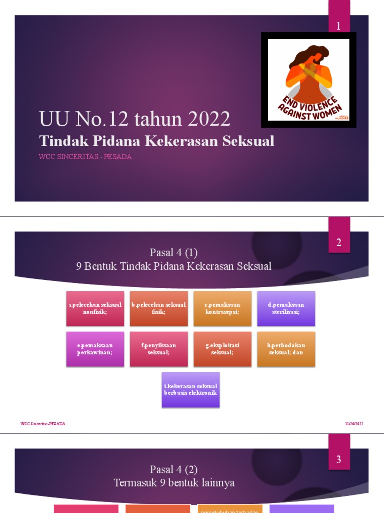 UU No 12-2022 TPKS | PDF