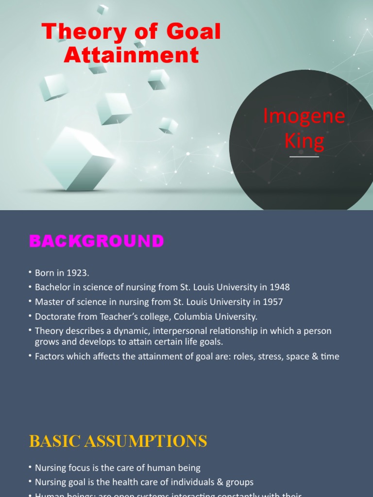 Imogene King's Goal Attainment Theory | PDF | Career & Growth