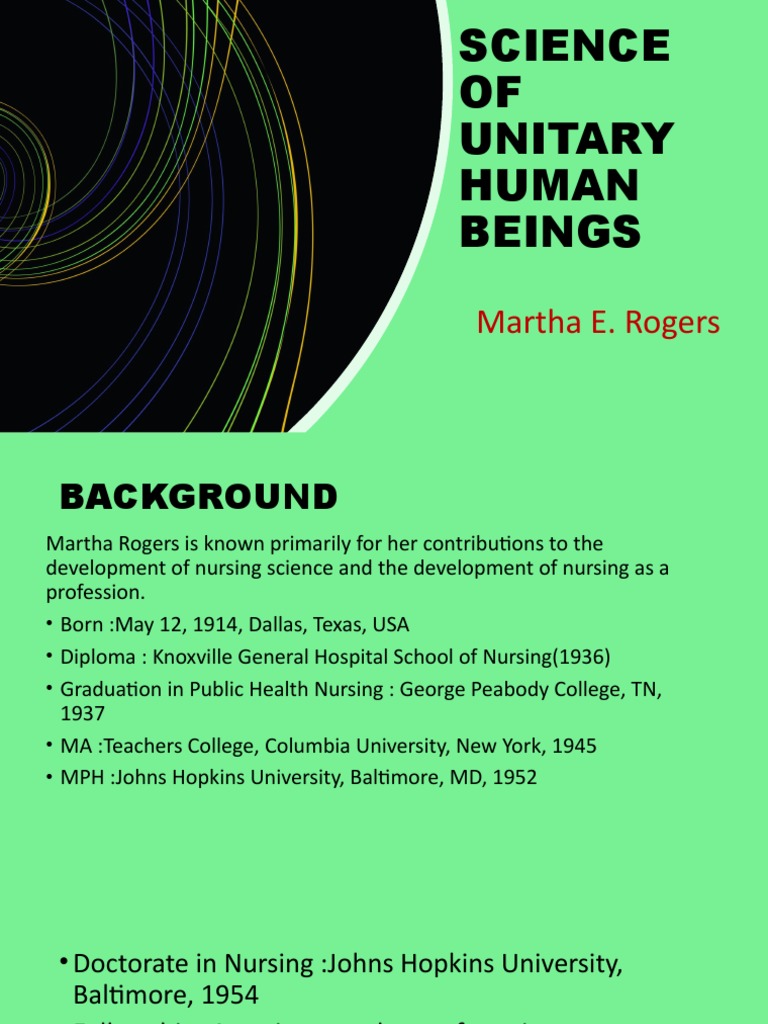 Rogers Science of Unitary Human Beings | PDF | Self-Improvement | Wellness