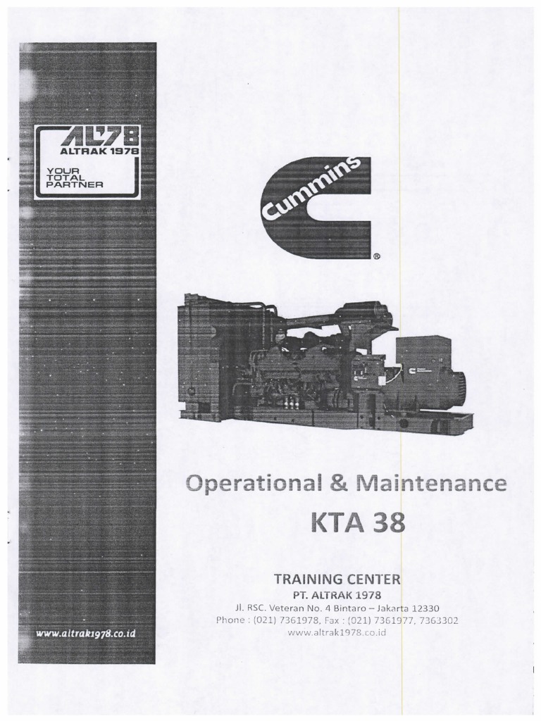 Manual Book Genset | PDF