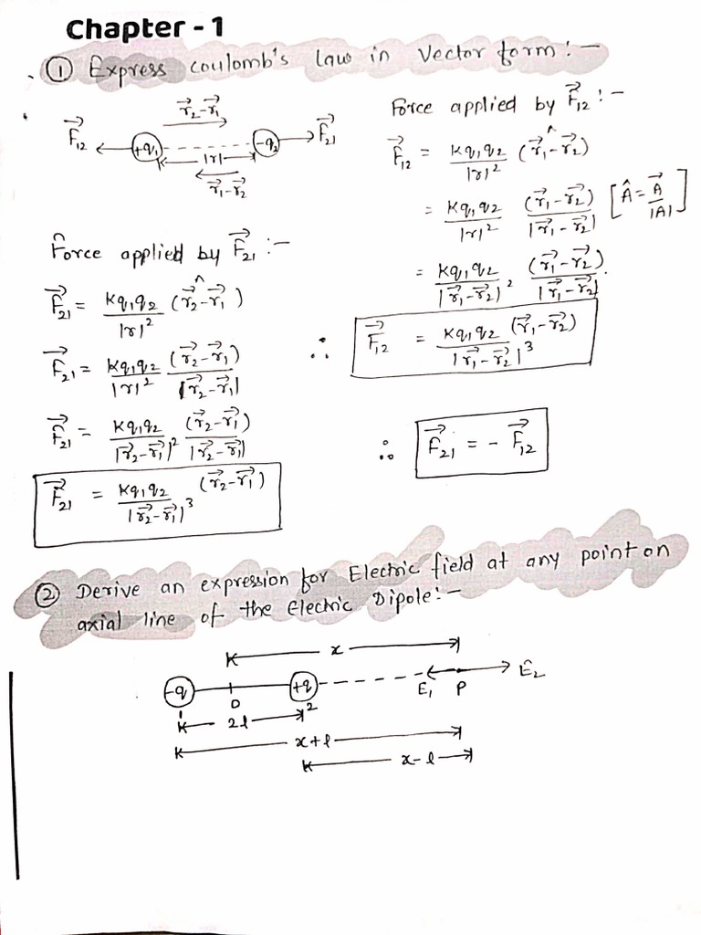 Physics Derivations - All Chapters | PDF